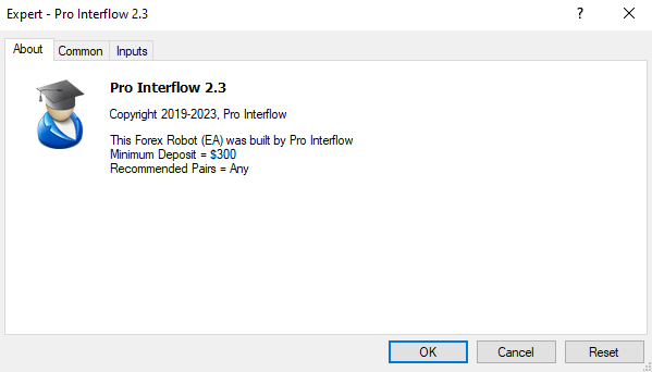 Pro Interflow 3.0 Expert Advisor - Pro Interflow Forex Trading